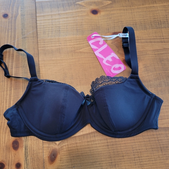 Panache | Intimates & Sleepwear | Nwt Cleo By Panache Black Bra 32d ...